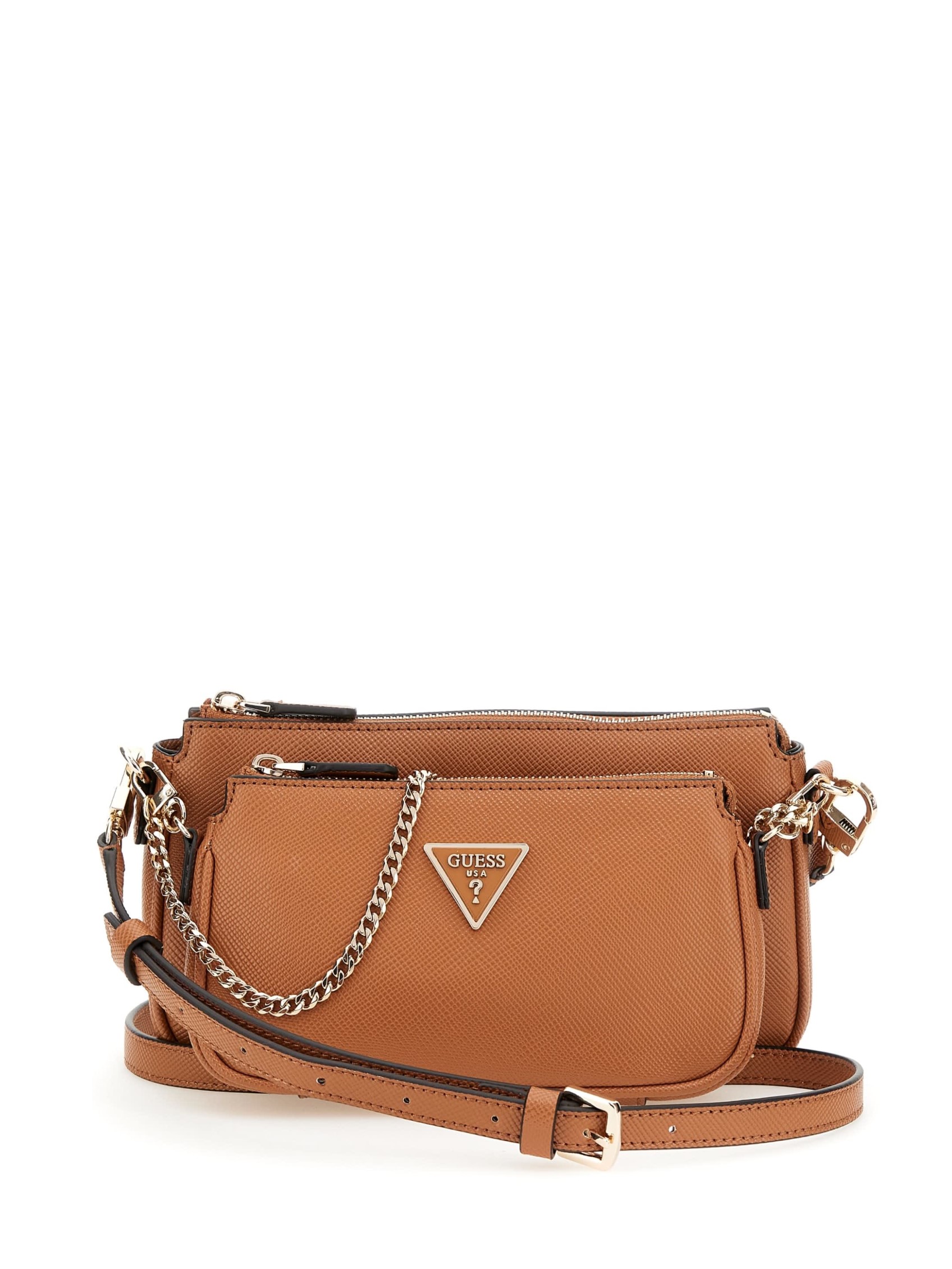 Noelle Saffiano Mini Crossbody Bag | Guess