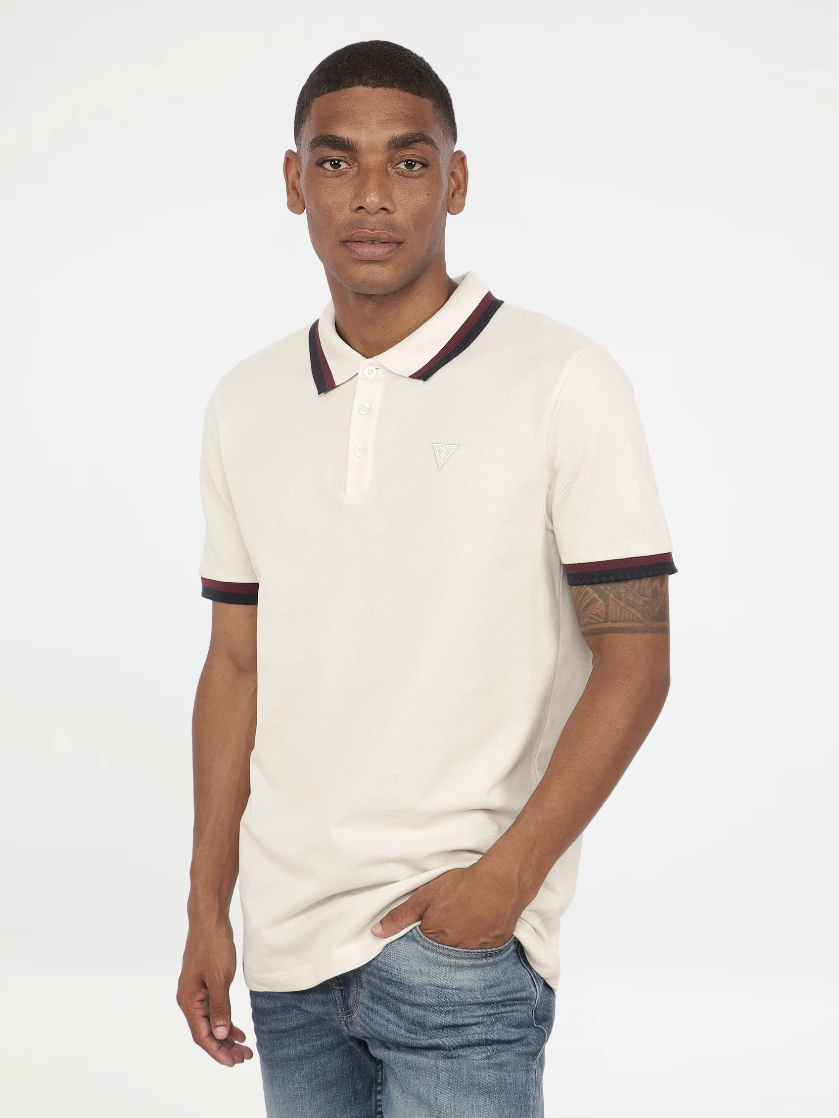 ECO Tipped Core Polo | Guess
